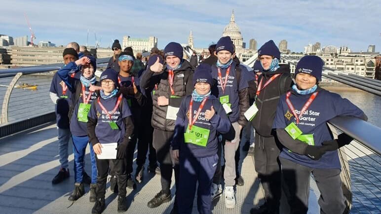 School children step up for Royal Star & Garter with 10km charity walk ...